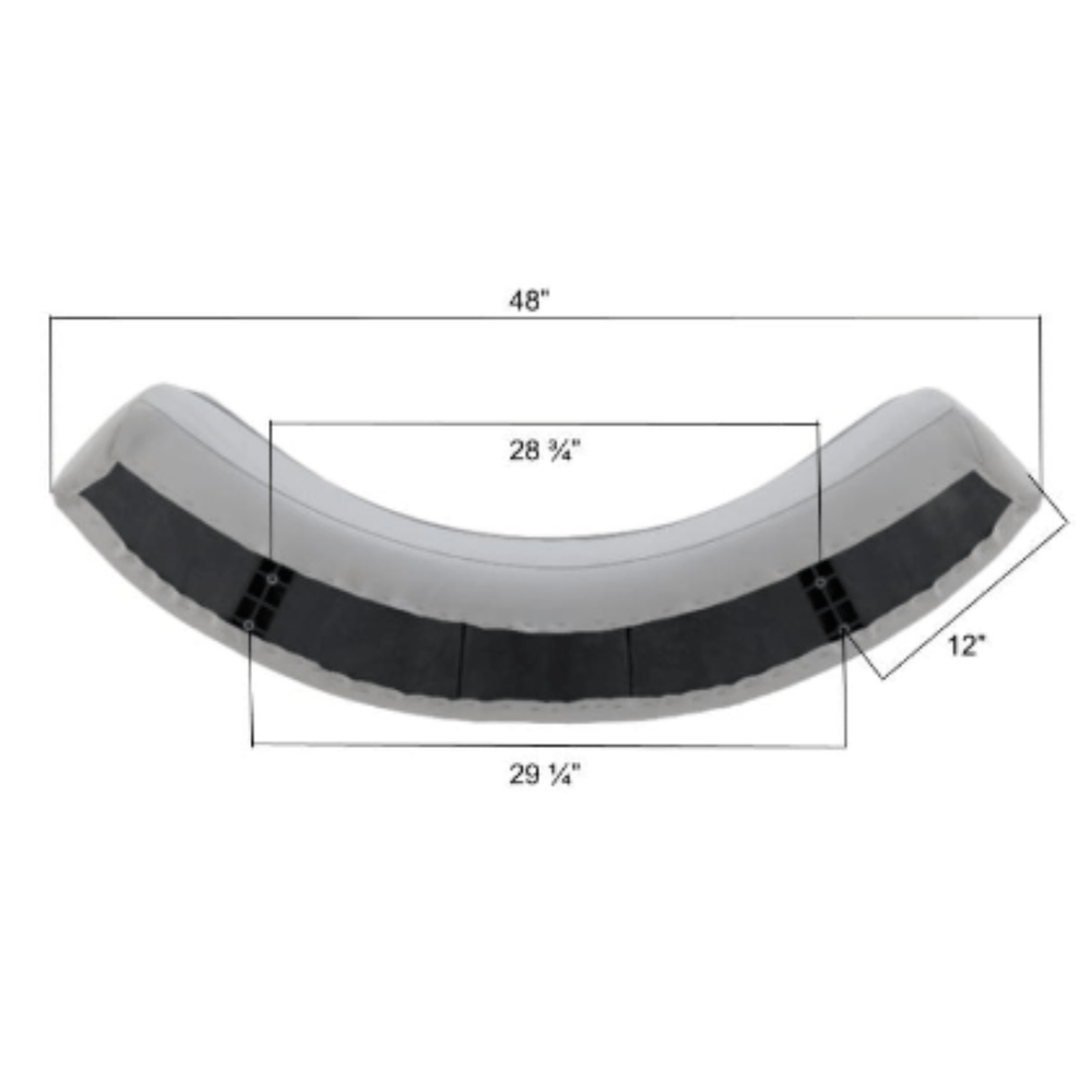 36" Radius Premium Pontoon Corner Cushions Only | PontoonStuff