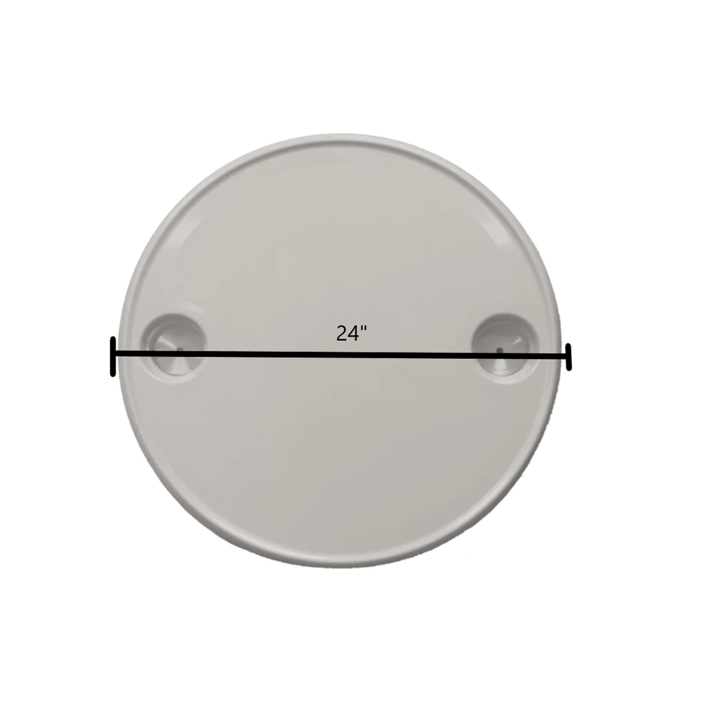 24" Round Pontoon Boat Table | PontoonStuff