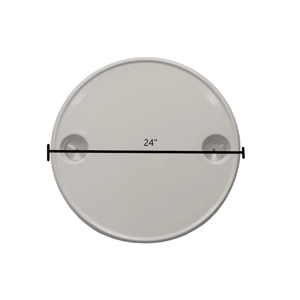 24" Round Pontoon Boat Table