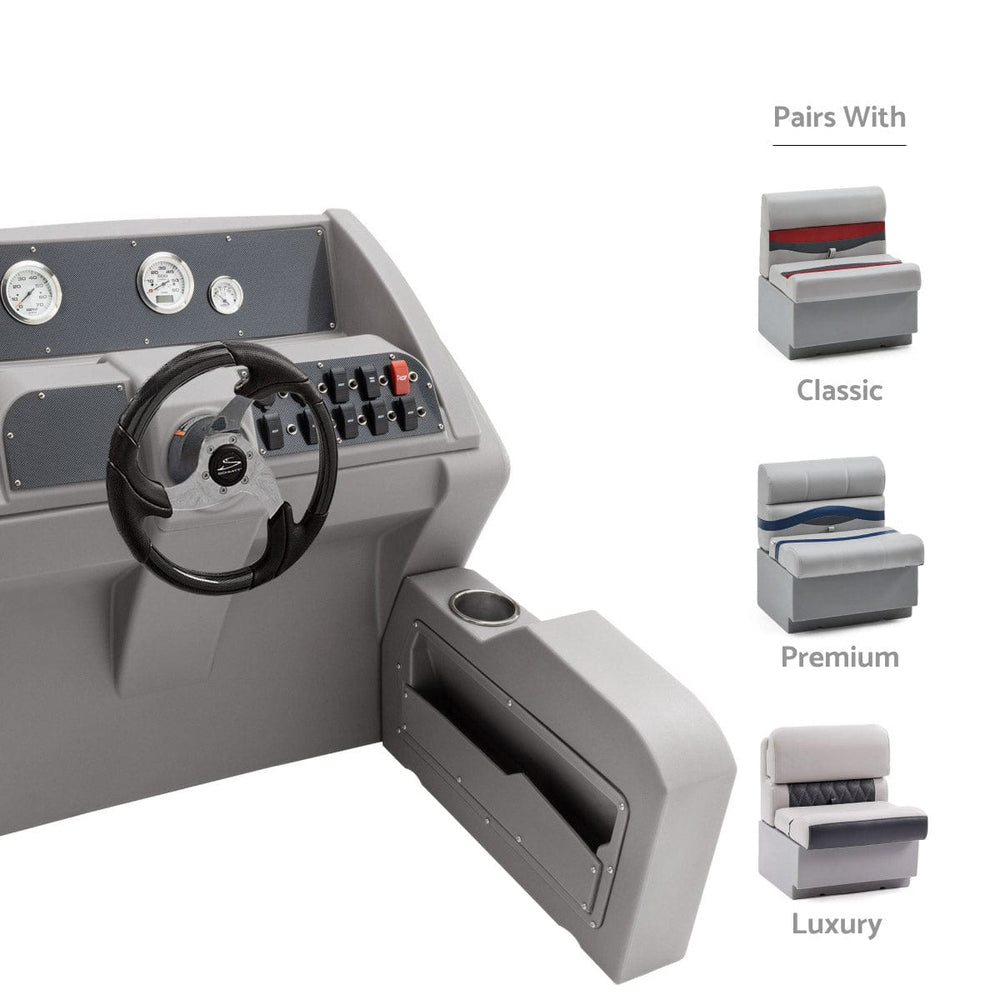 DeckMate Deluxe Pontoon Console - Complete Helm Package