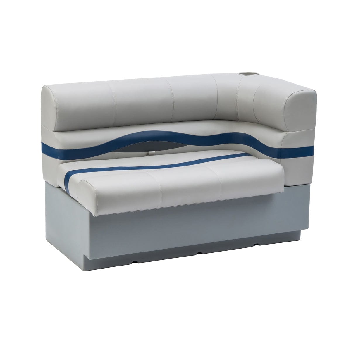 45" Left Premium Corner Bench Pontoon Seats | PontoonStuff