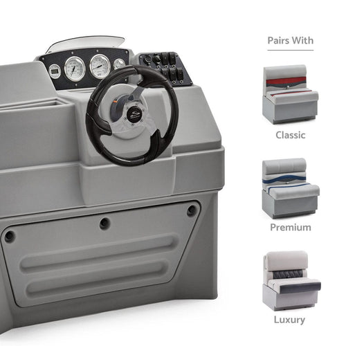DeckMate Large Pontoon Console - Complete Helm Package