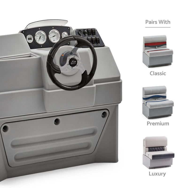 DeckMate Large Pontoon Console - Complete Helm Package