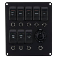 8 Switch Panel with 12V | PontoonStuff