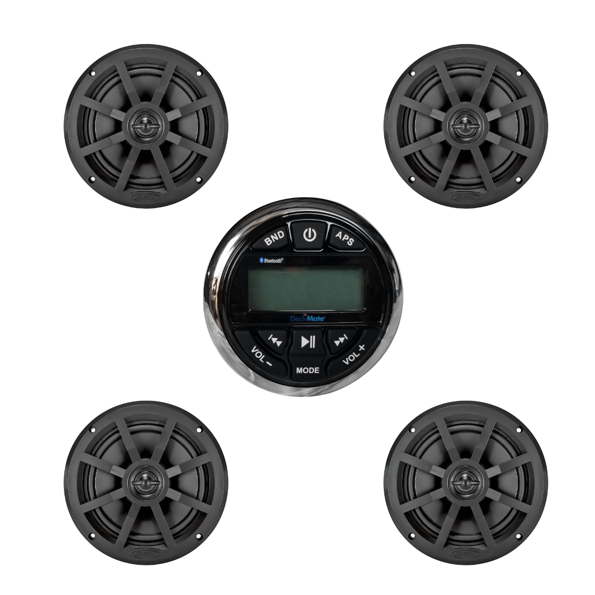 DeckMate Waterproof Radio Player and Speaker Combo