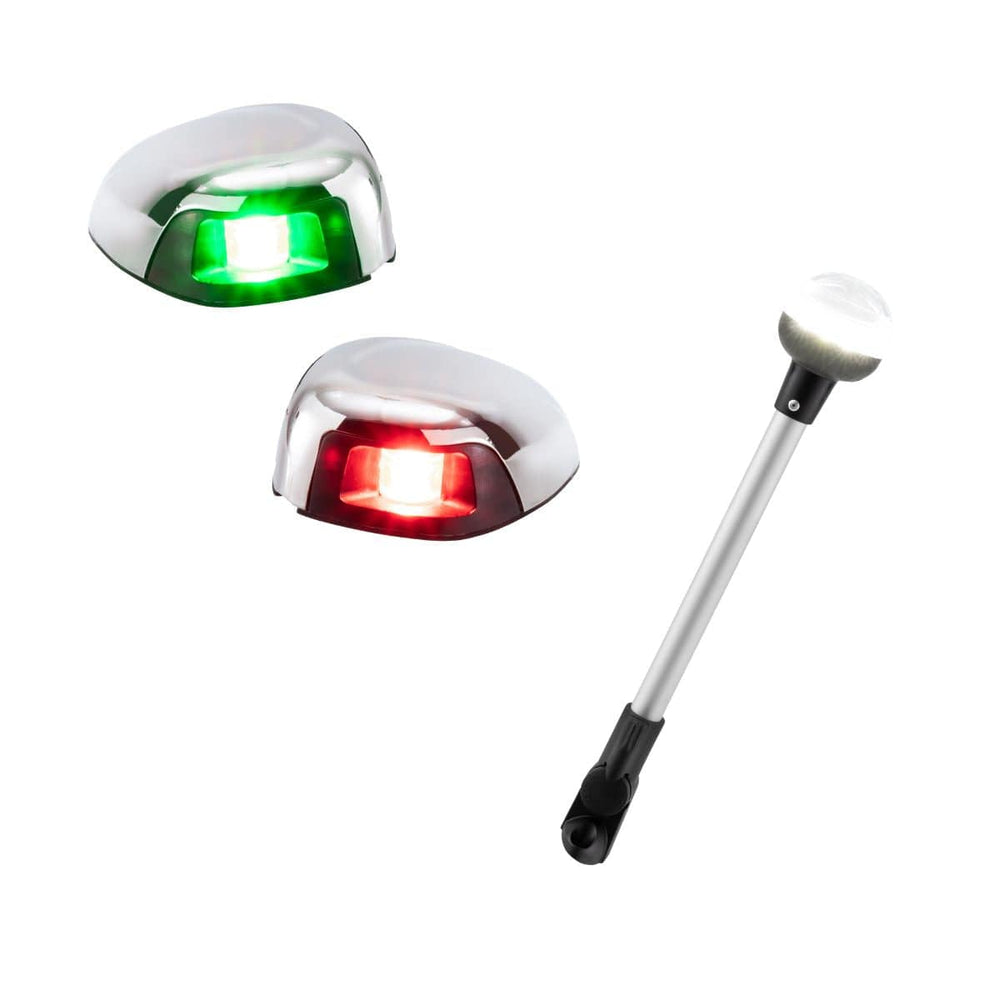 LED Red/Green Navigation Lights and Stern Light | PontoonStuff