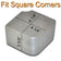 Square Pontoon Corner Caps | PontoonStuff