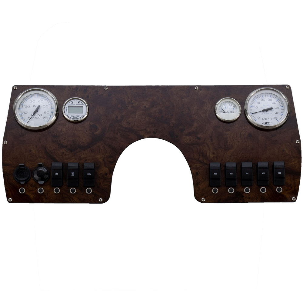 Gauge and Switch Panel for Small Driving Console | PontoonStuff