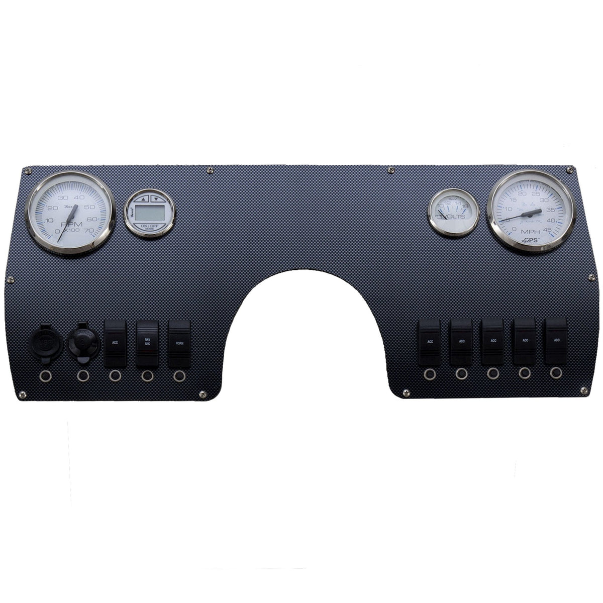 Gauge and Switch Panel for Small Driving Console | PontoonStuff
