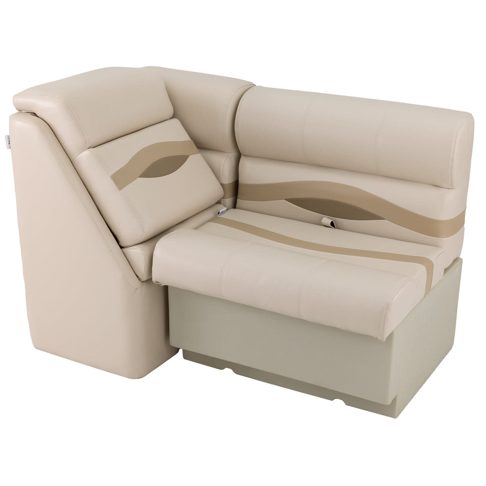 Premium Right Upholstered Lean Back | PontoonStuff