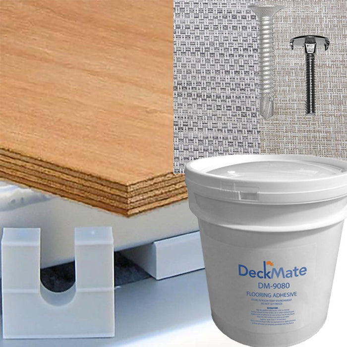 DeckMate Pontoon Deck Kit w/ Woven Vinyl Flooring | PontoonStuff