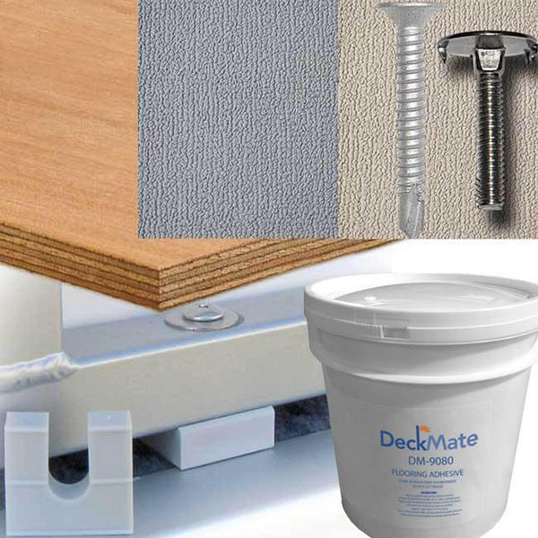 Pontoon Deck Kit w/ Extreme Duty Vinyl Flooring | PontoonStuff