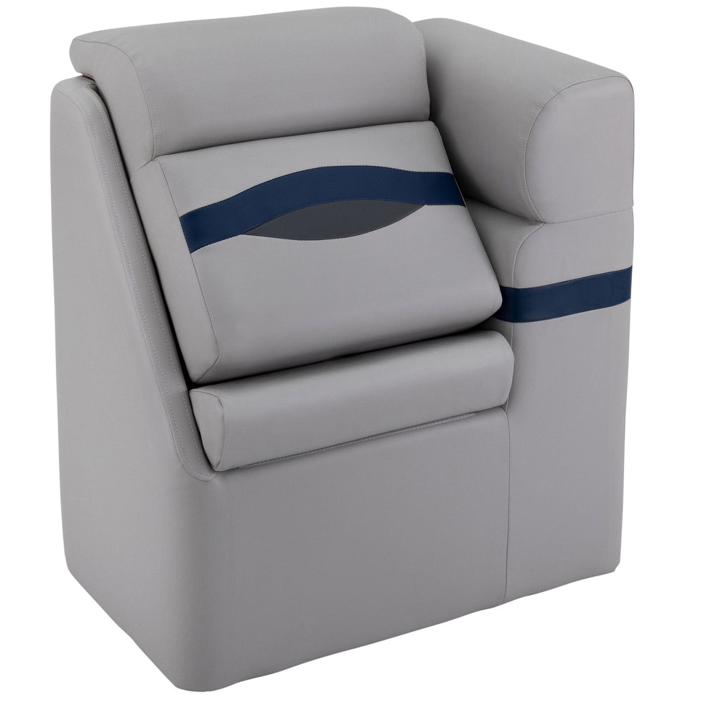 Premium Right Upholstered Lean Back | PontoonStuff