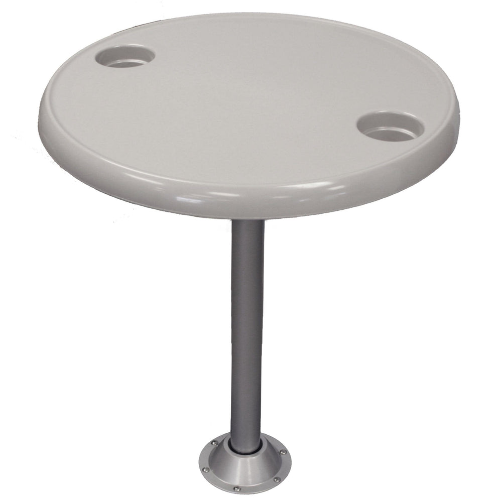 24" Round Pontoon Boat Table | PontoonStuff